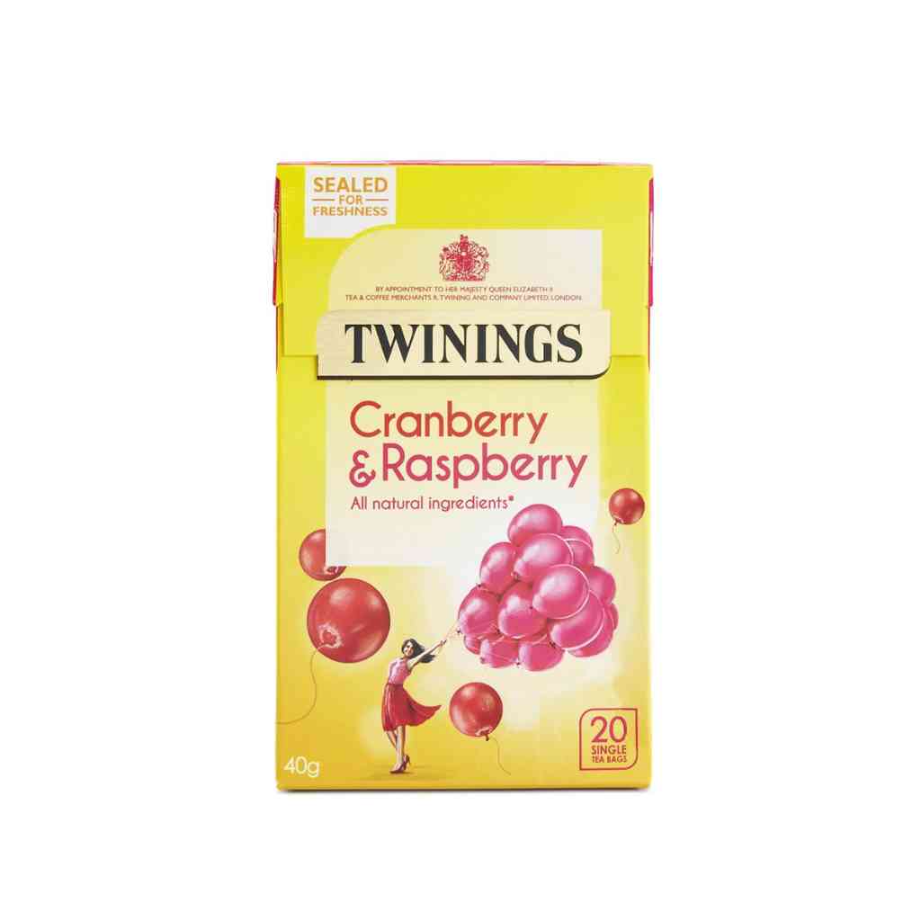 Twinings Cranberry and Raspberry Tea 20 Tea Bags| 60 minute delivery ...