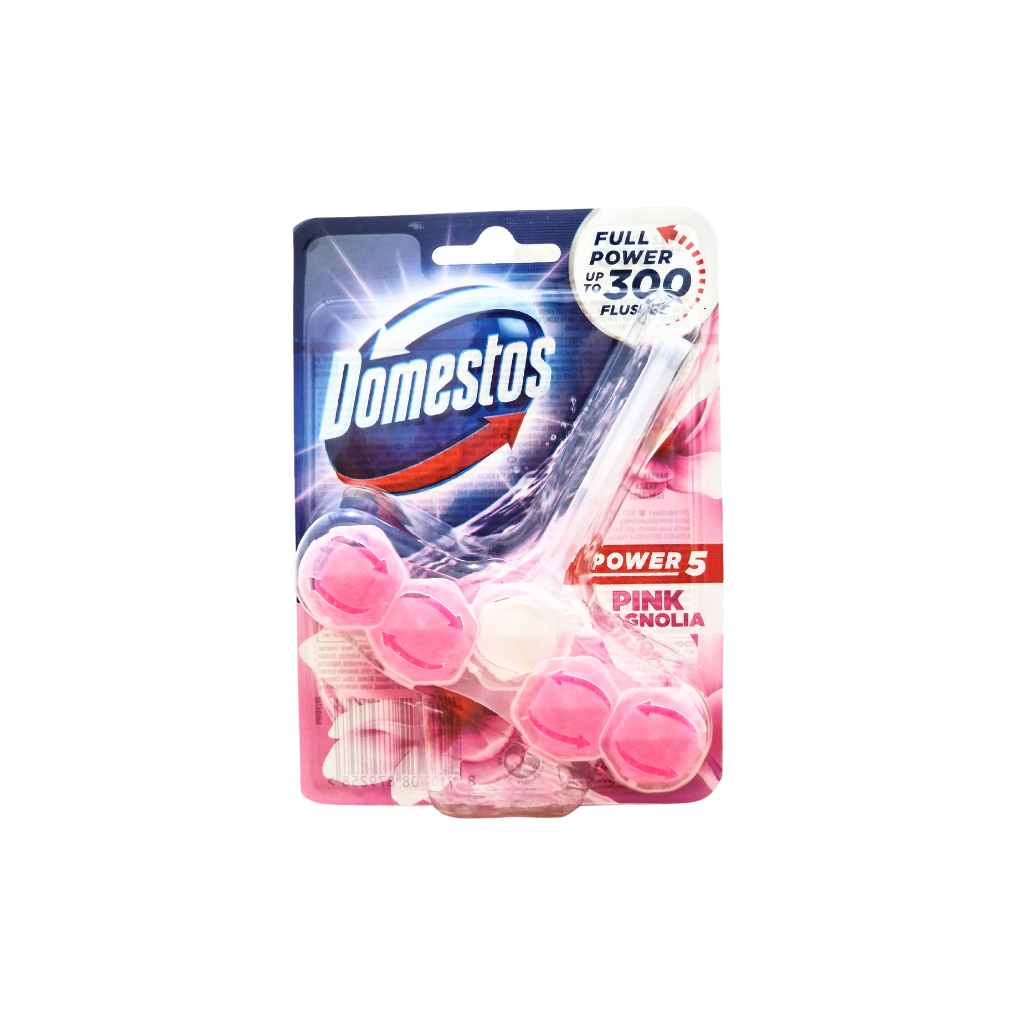 Domestos Power 5 Toilet Rim Block Pink Magnolia | 60 minute delivery ...