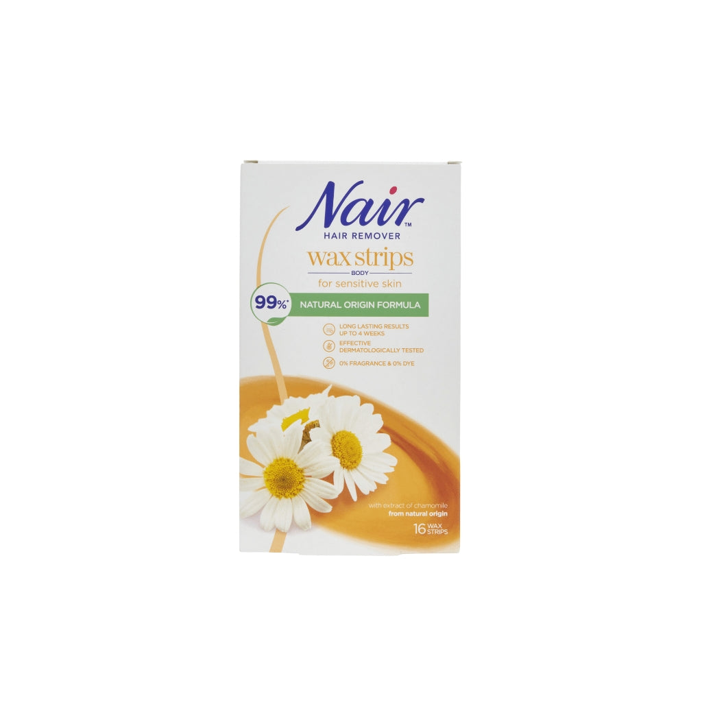 Nair Hair Remover Body Wax Strips For Sensitive Skin | 60 minute ...